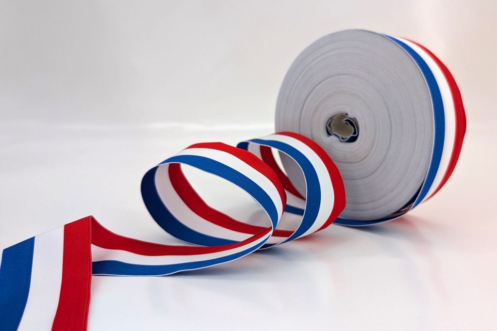 Tricolor Ribbon | Made In France | STN Tressage